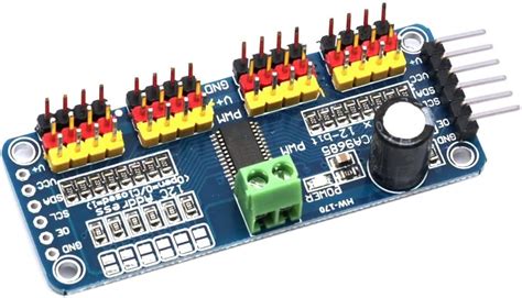 Dollatek Pca9685 16 Robot Del Modulo Del Driver I2c Del Servomotore Pwm