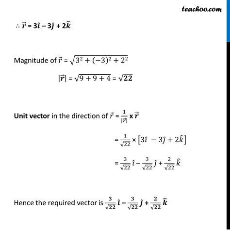 Misc 7 Find Unit Vector Parallel To Vector 2a B 3c