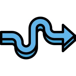 Seta curva ícones de setas grátis