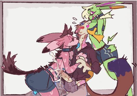 Rule 34 Aki Guncht Anthro Areola Blush Bodily Fluids Breasts Breasts On Face Brown Body