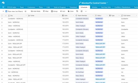 How To Manage Your Team S Schedule Using Airtable MemberFix