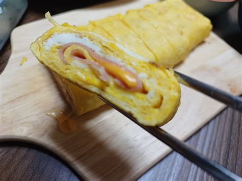 슬라이스햄치즈계란말이 하는법