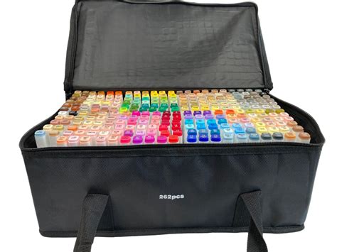 ᐉ Набір двосторонніх спиртових маркерів Touch Smooth для скетчів та малювання 262 шт 10025707