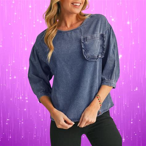 Denim Top Maelis Bella The Shop