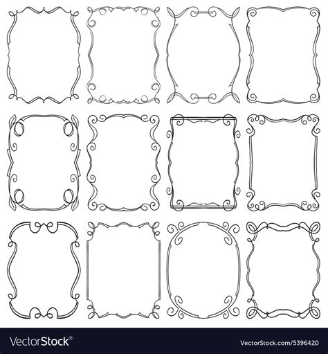 Frames Design Elements Editable File Royalty Free Vector