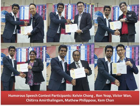 Money Mastery Kl Toastmasters Club 8141 Humorous Speech And Evaluation Contest 2017 18