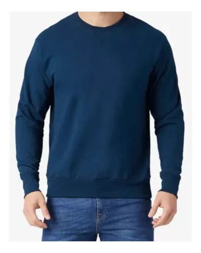 Sudadera Azul Marino Para Caballero Cuello Redondo Meses Sin Interés