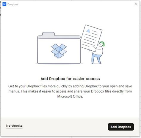 remove dropbox login popup when opening an excel file from my desktop app the dropbox community