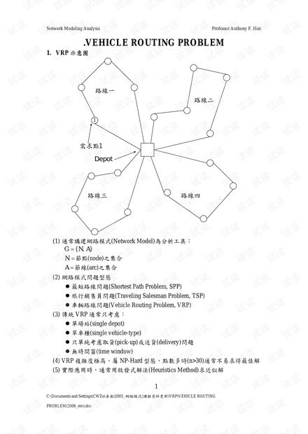 Vrp网络模型的数学建模描述vrp问题的数学模型资源 Csdn下载