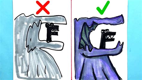 Как нарисовать F Алфавит Лор в ПЕЩЕРЕ Правильно и неправильно Youtube