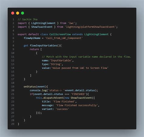 Call Screen Flow From Lwc Component
