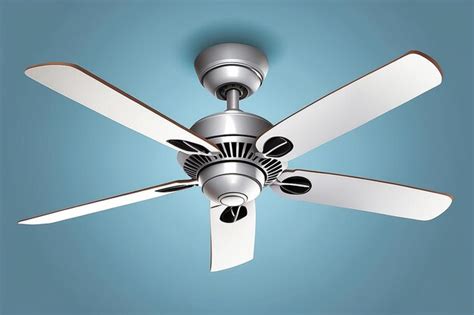 Ceiling Fan Front View Vector Illustration Premium Ai Generated Image