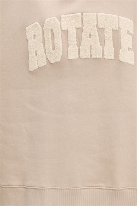 Rotate Cotton Sweatshirt Beige Color With An Application 115316532 At