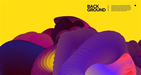 Vector Colorful Gradient Abstract Fluid Background For Banner Template 8389297 Vector Art At