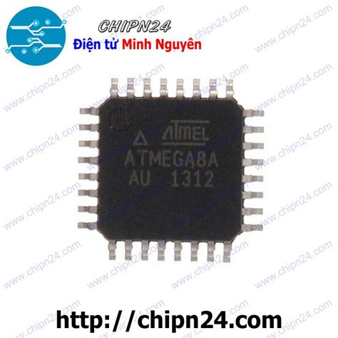 1 Con Sop Ic Dán Atmega8a Au Tqfp 32 Smd Atmega8a Atmega8