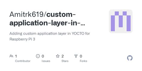 Github Amitrk619custom Application Layer In Yocto For Raspberry Pi 3 Adding Custom