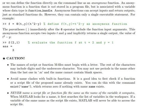 Exercise 2 Use The Linspace Command Or The Colon