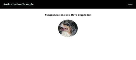 Github Bmrobbins Authorization Example A Single Page React App To Simulate Logging In A User
