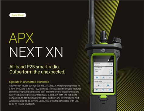 Apx Next All Band P25 Smart Portable Radio