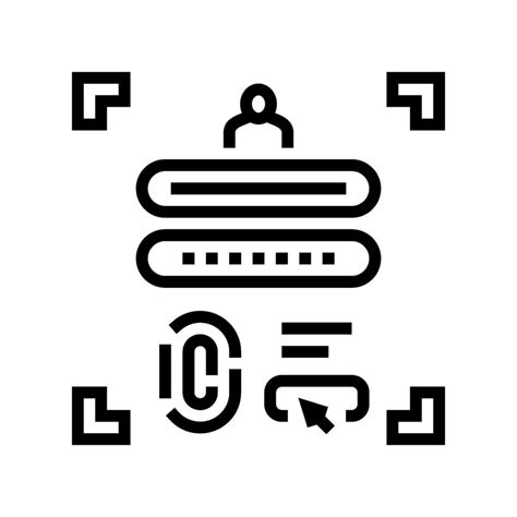 Password Biometrics Integration Line Icon Illustration 50127592 Vector Art At Vecteezy