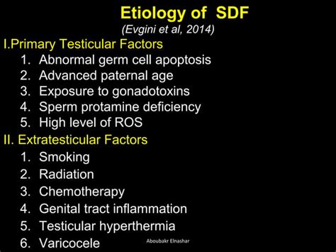Clinical Utility Of Sperm Dna Fragmentation Tests Ppt