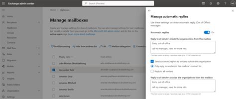 Set Mailboxautoreplyconfiguration Starttime Endtime Easy365manager