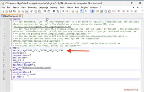 Nppopenai — Openai Plugin For Notepad Chatgpt Code2care
