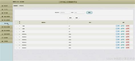 Javavue计算机毕设二手书线上交易服务平台【开题程序论文源码】 Csdn博客