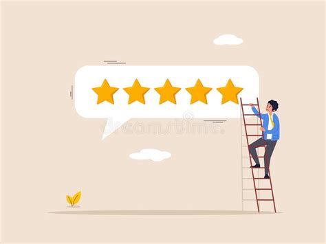 Feedback Concept Customer Satisfaction 5 Stars Rating Comment Or Giving Product Review Best