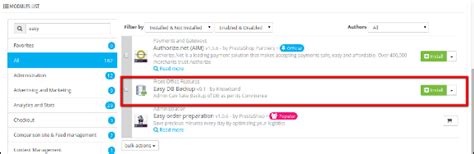 Fácil De Copia De Seguridad Prestashop Db Manual Del Usuario