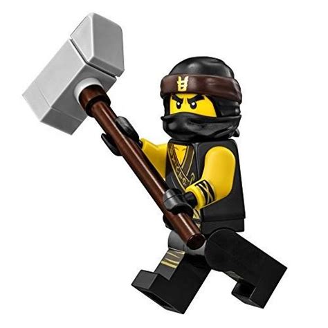 Lego Minifigure The Lego Ninjago Movie Cole With Weapon Hammer New Hobbies