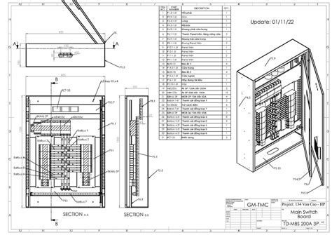 Tủ điện Mbs 200a 3p