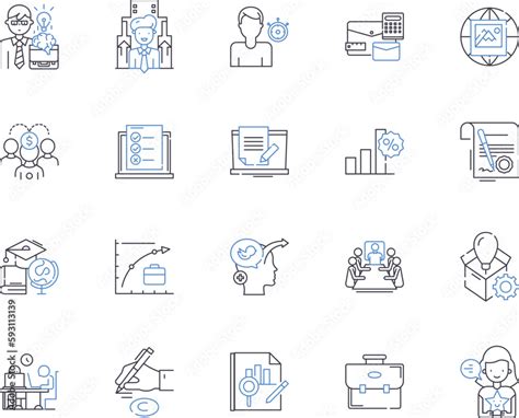 Data Analytics Outline Icons Collection Data Analytics Science