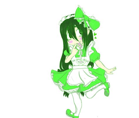 Bnha Tsuyu Asui Maid Stickers By H Y C Y On Deviantart