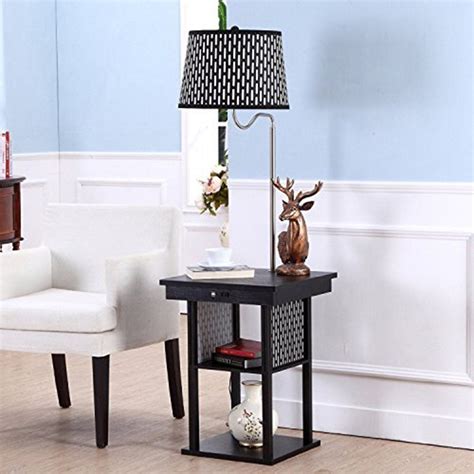 Brightech Madison Led Floor Lamp With Built In Table