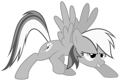 Black And White Rainbow Dash By Unicorndab404 On Deviantart