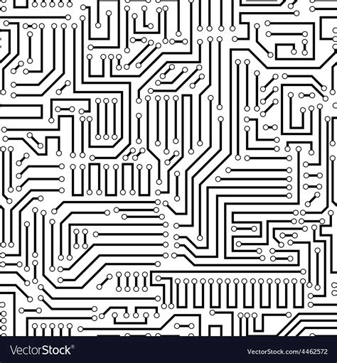 Circuit Pattern Royalty Free Vector Image Vectorstock