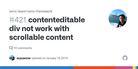 Contenteditable Div Not Work With Scrollable Content Issue 421