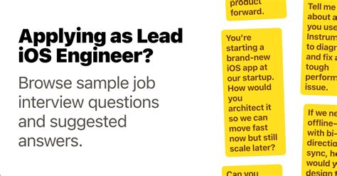 Lead Ios Engineer Interview Questions