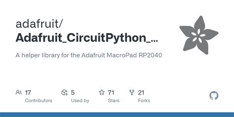 Github Adafruitadafruitcircuitpythonmacropad A Helper Library For