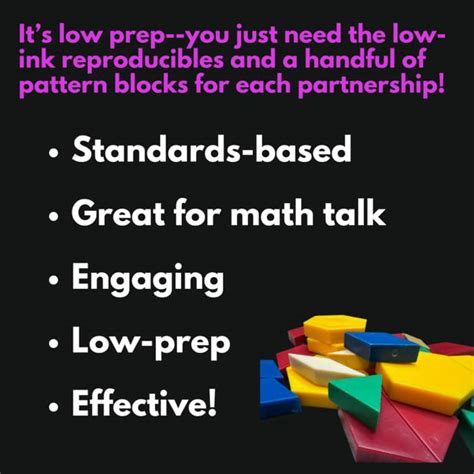Symmetry Activity Pattern Blocks Partner Reflection Task Lines Of