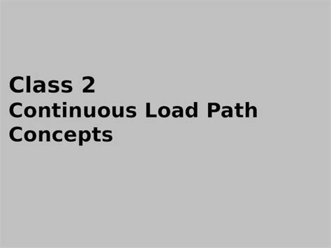 PPT Load Path Concepts DOKUMEN TIPS