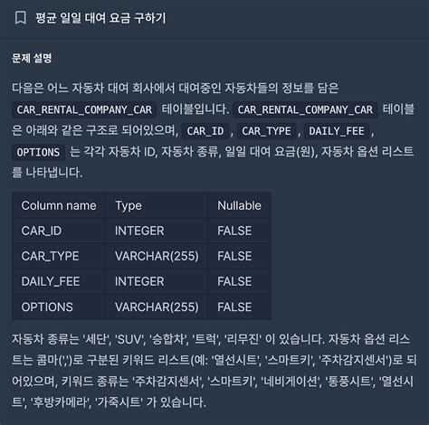 Programmers Mysql 평균 일일 대여요금 구하기