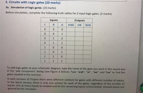 Solved 2 Circuits With Logic Gates 20 Marks 2a