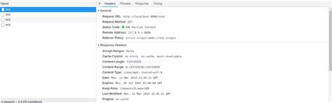 206 Partial Content Does Not Accept Data From Server Stack