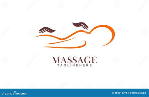 Body Massage Logo Vector Illustration Stock Vector Illustration Of