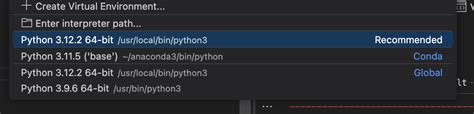 Python In Vs Code For Mac Multiple Versions Of Python No Module Named Matplotlib Stack