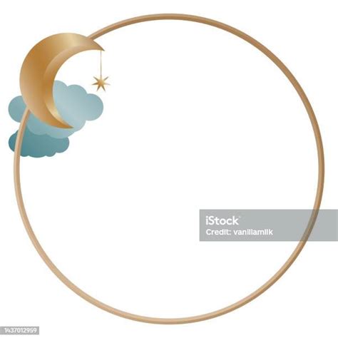 매직 달콤한 꿈 프레임 아기 보육원 인쇄 요소 아이콘 기호 패턴 배경 달 하늘에 대한 스톡 벡터 아트 및 기타 이미지 달 하늘 프레임 고풍스런 Istock