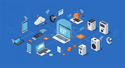 Isometric Illustration Depicting An Internet Of Things Iot Network Isometric Illustration Depicting An Internet Of Things Iot Network