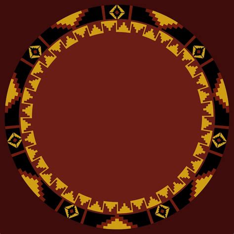 Premium Vector Cicle Ethnic Traditional Geometric Pattern